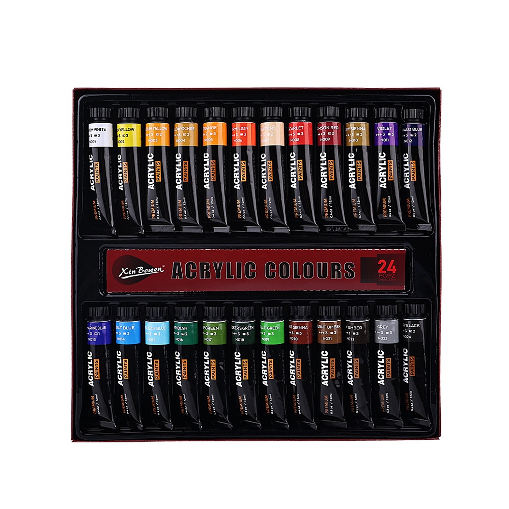 24 Color 12ml Acrylic Paint